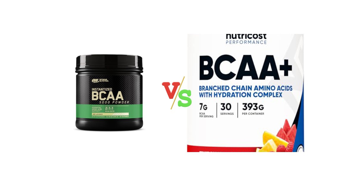 Optimum Nutrition BCAA vs Nutricost BCAA
