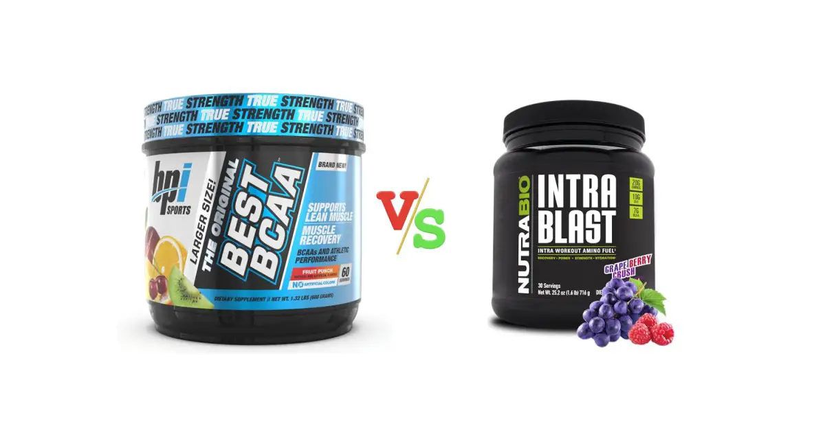 BPI Sports Best BCAA vs NutraBio Intra Blast