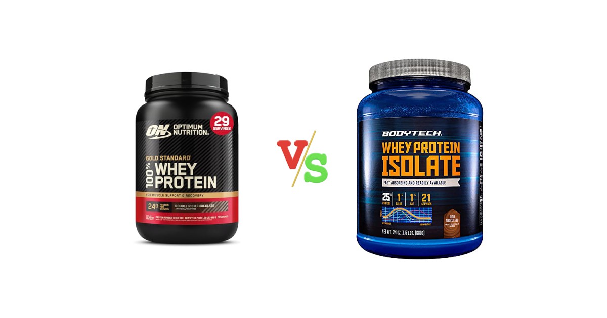 Optimum Nutrition Whey vs BODYTECH Whey