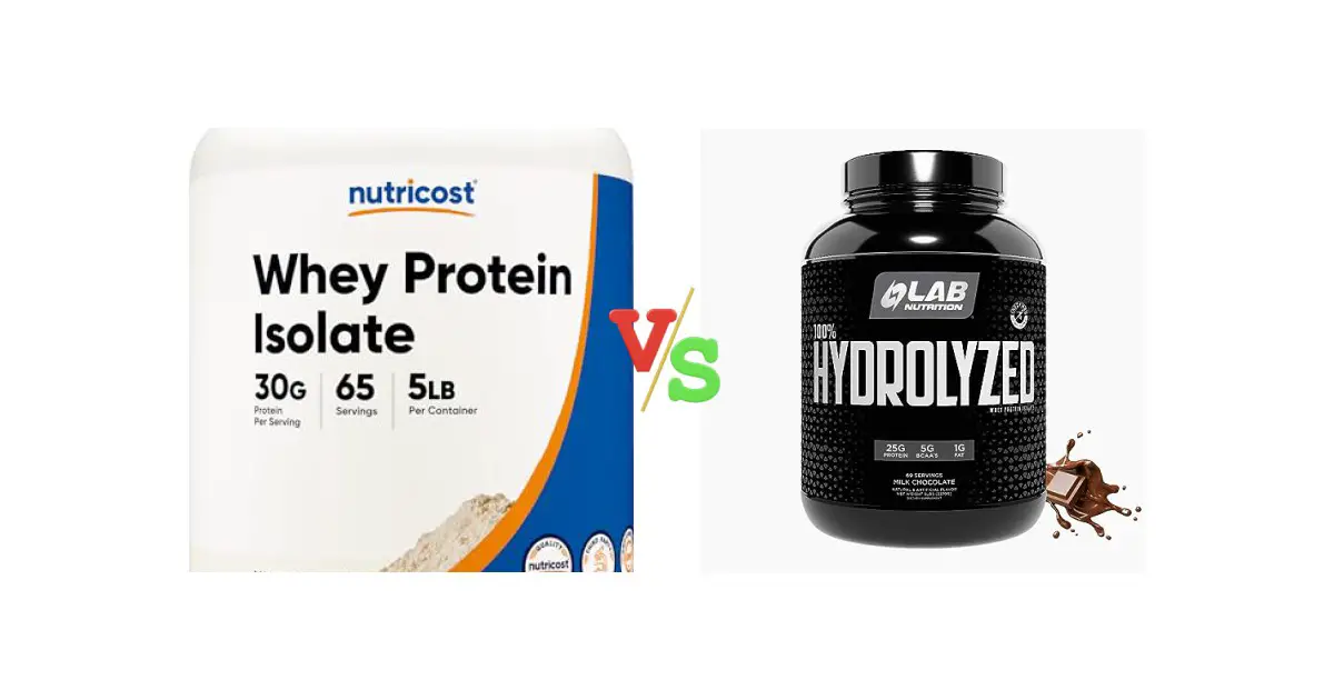Nutricost Whey vs LAB NUTRITION Whey