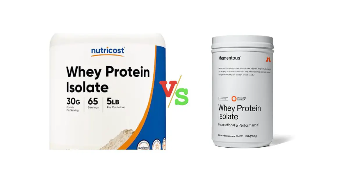 Nutricost Whey vs Momentous Whey