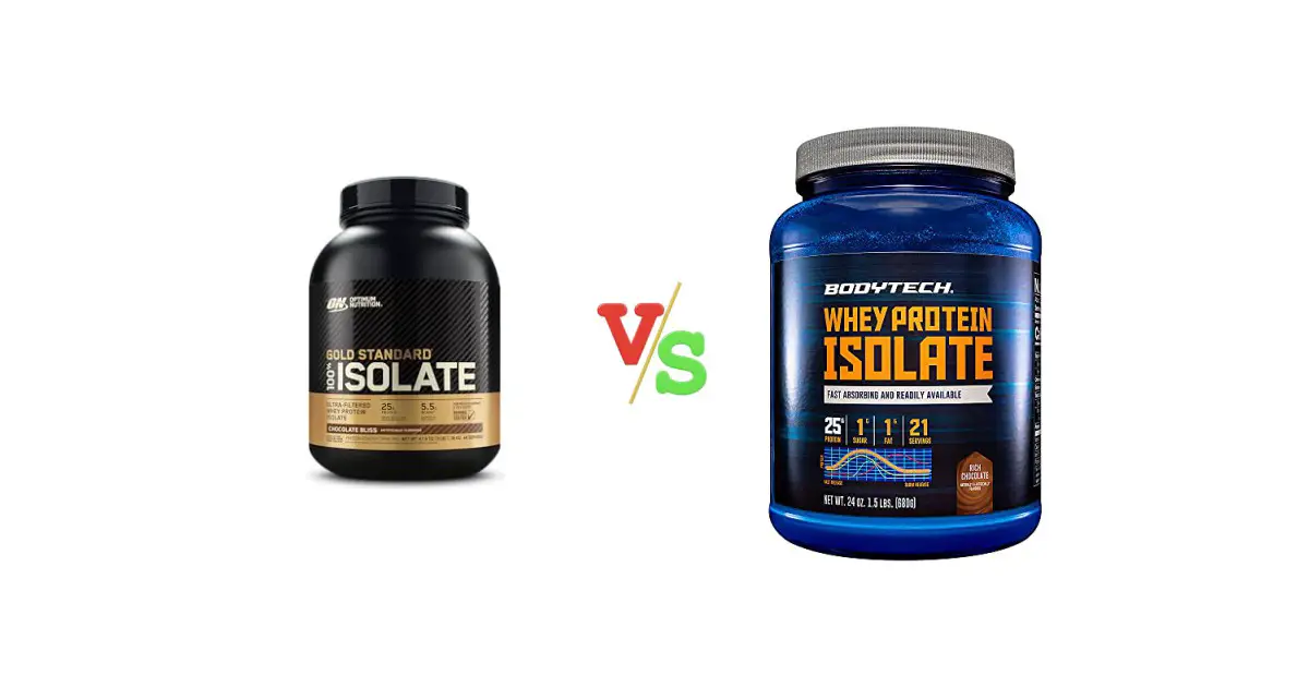 Optimum Nutrition Isolate vs BODYTECH Isolate