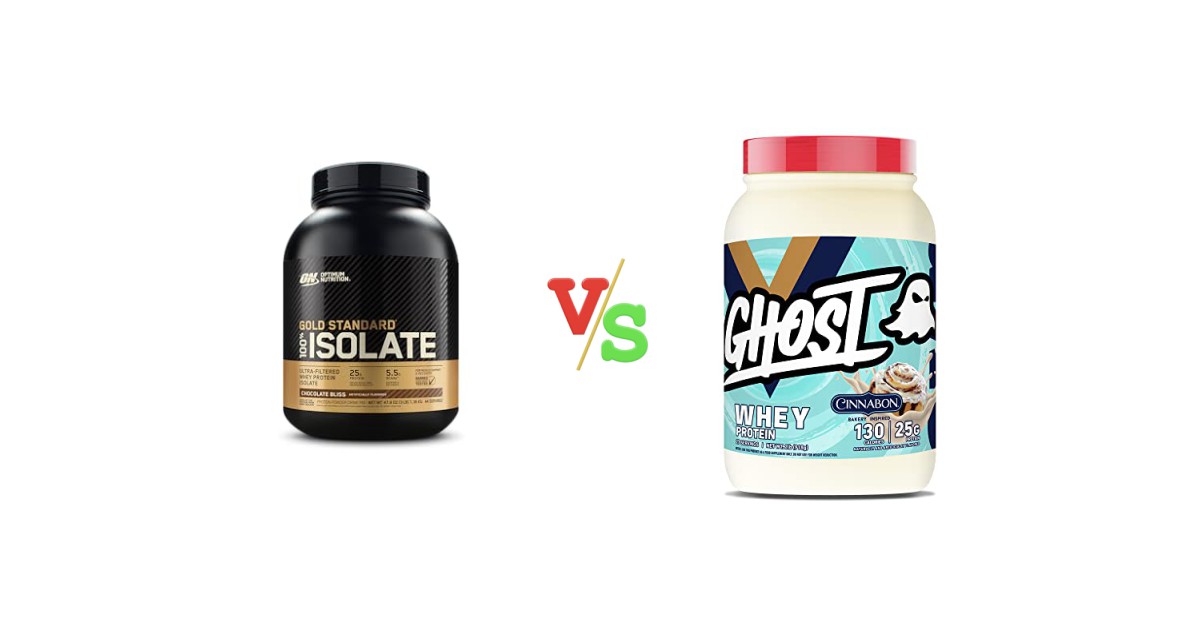 Optimum Nutrition Isolate vs GHOST Whey
