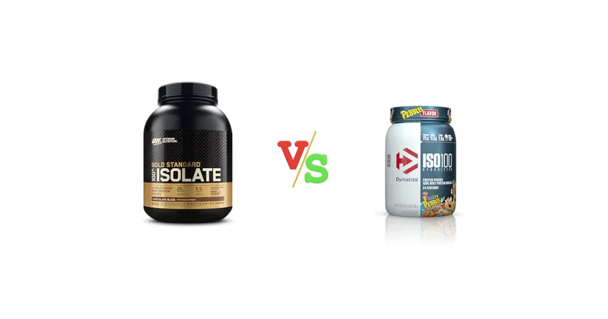 Optimum Nutrition Gold Standard vs Dymatize ISO100