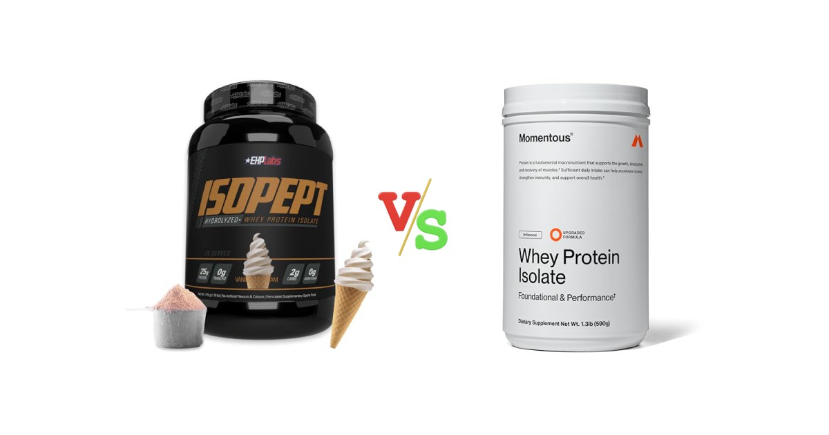 IsoPept Protein vs Momentous Whey Protein