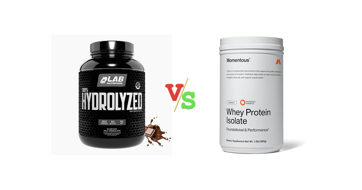 Lab Nutrition Whey Isolate vs Momentous Whey