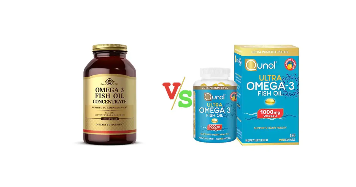 Solgar Omega-3 vs Qunol Fish Oil