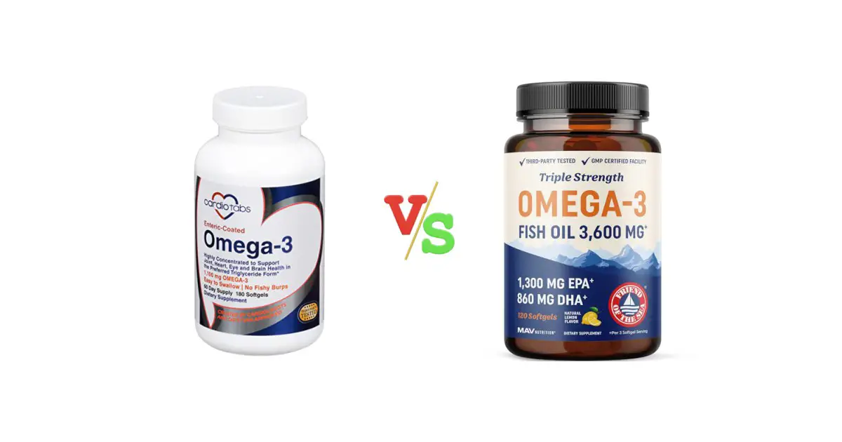 CardioTabs Omega-3 vs Triple Strength Omega 3