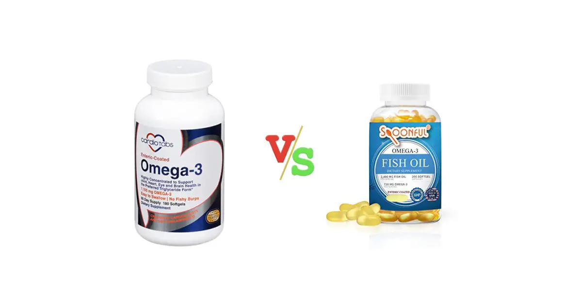 CardioTabs Omega-3 vs Spoonful Omega 3