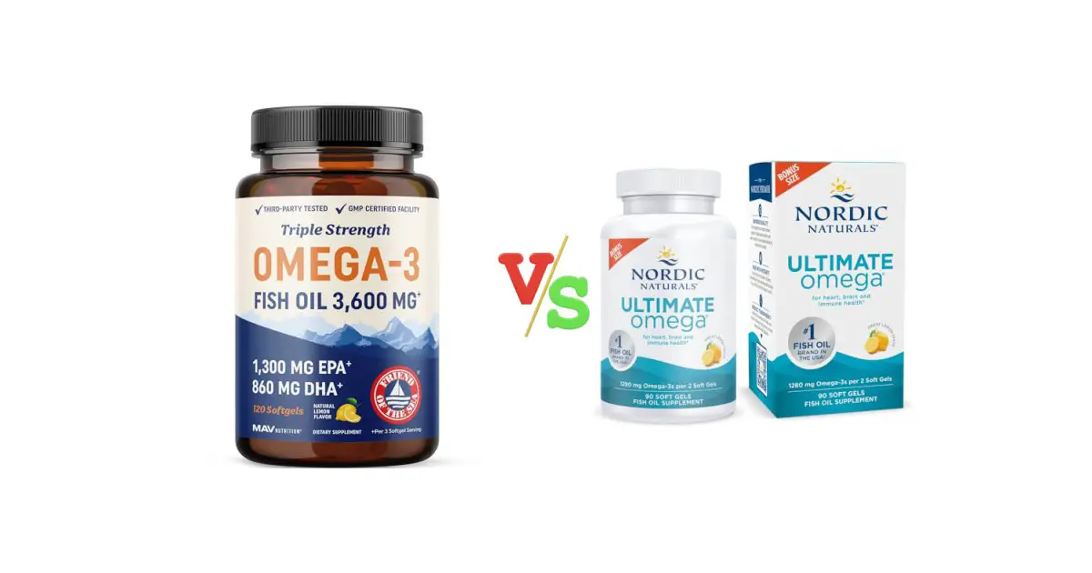 Triple Strength Omega 3 vs Nordic Naturals Omega