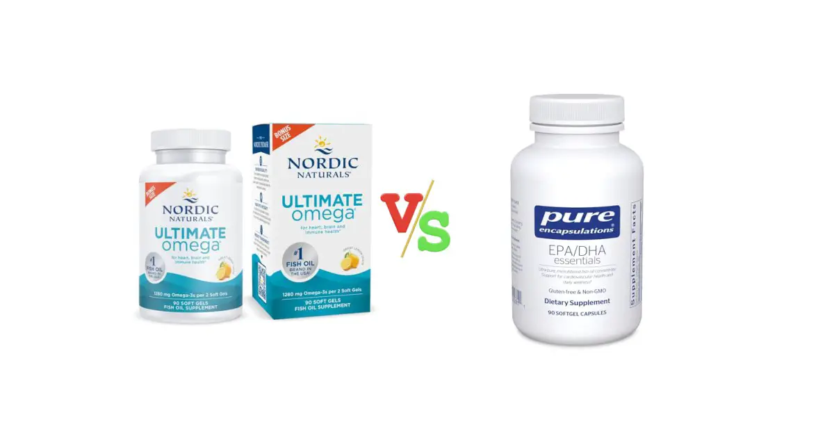 Nordic Naturals Ultimate Omega vs Pure Encapsulations EPA/DHA