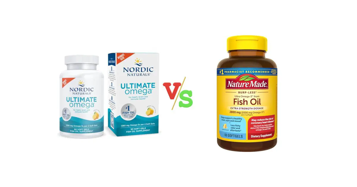 Nordic Naturals Omega vs Nature Made Omega 3
