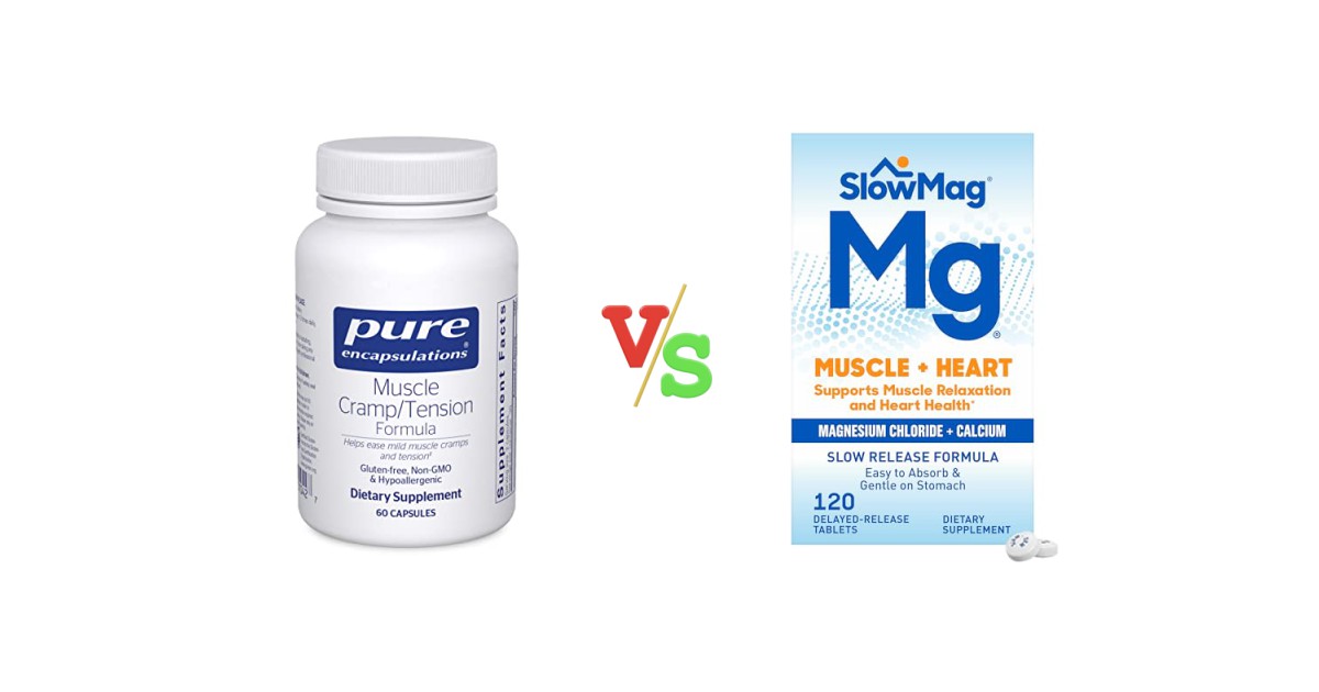 Pure Encapsulations vs SlowMag Muscle + Heart
