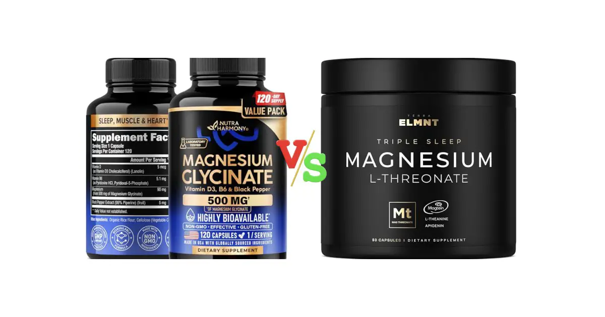 Magnesium Glycinate vs ELMNT Triple Sleep