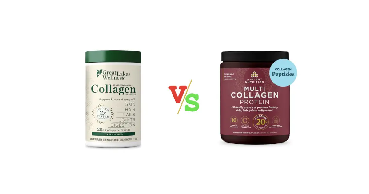 Great Lakes Collagen vs Ancient Nutrition Collagen