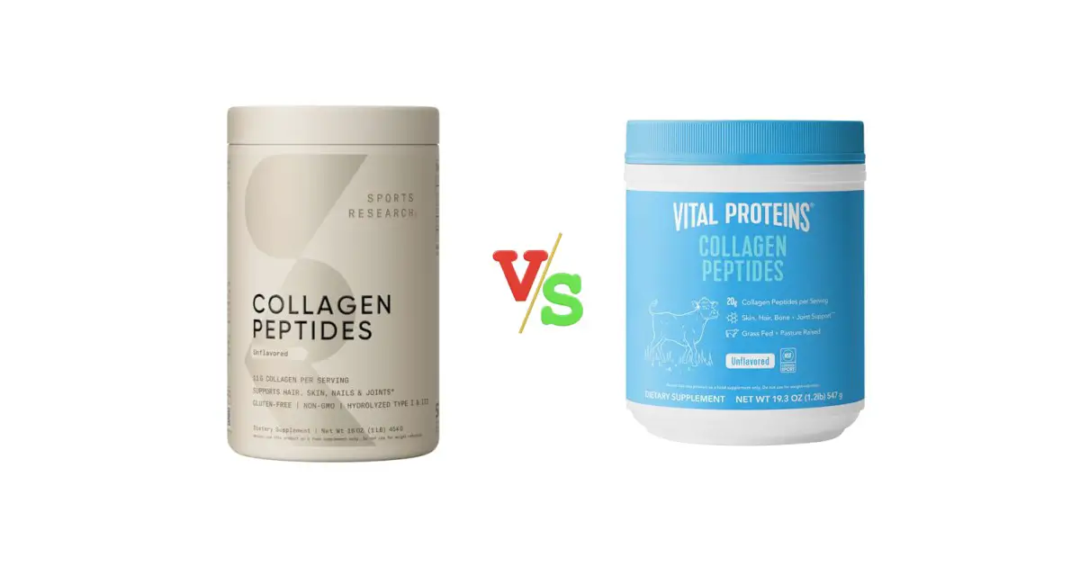 Sports Research Collagen vs Vital Proteins Collagen
