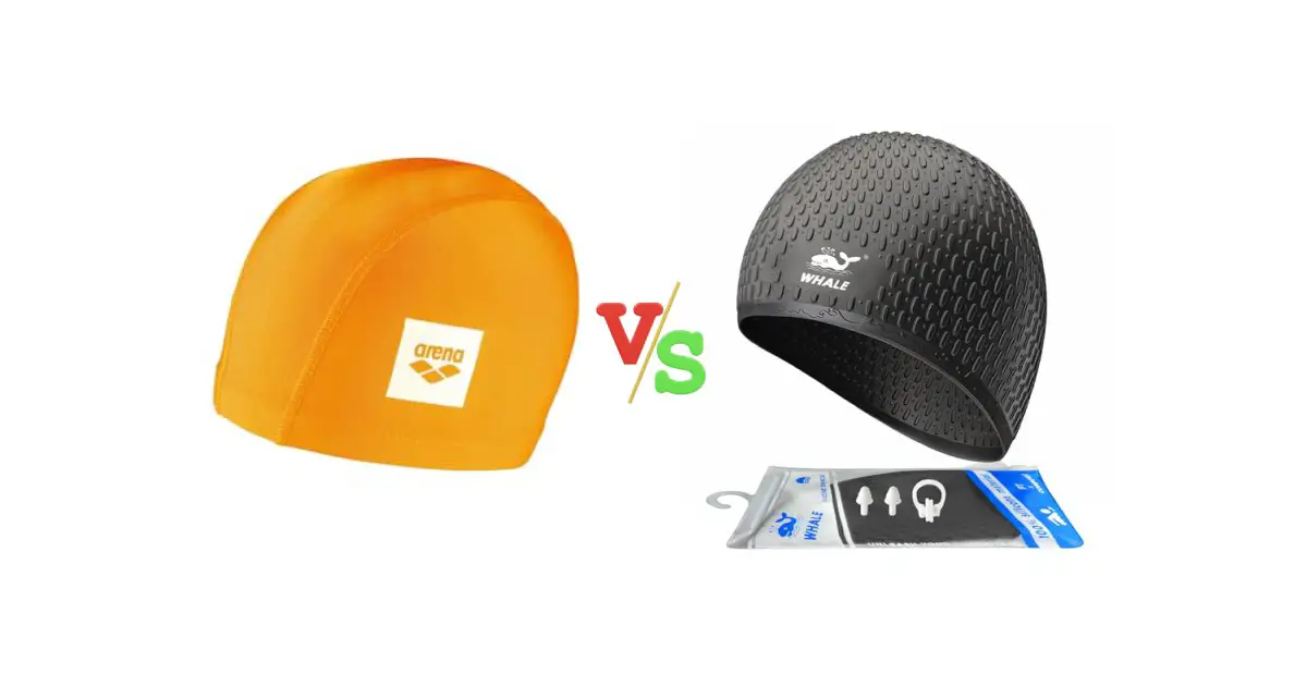 Arena Unix II Swim Cap vs Large Swim Cap