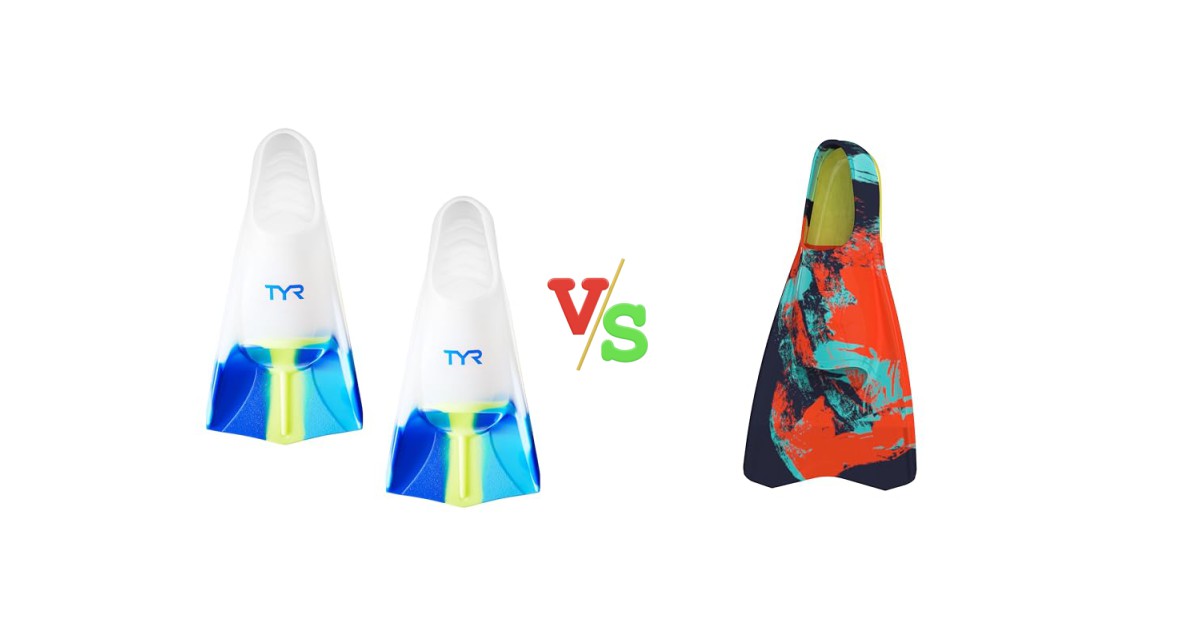 TYR Stryker Fins vs Speedo Training Fin