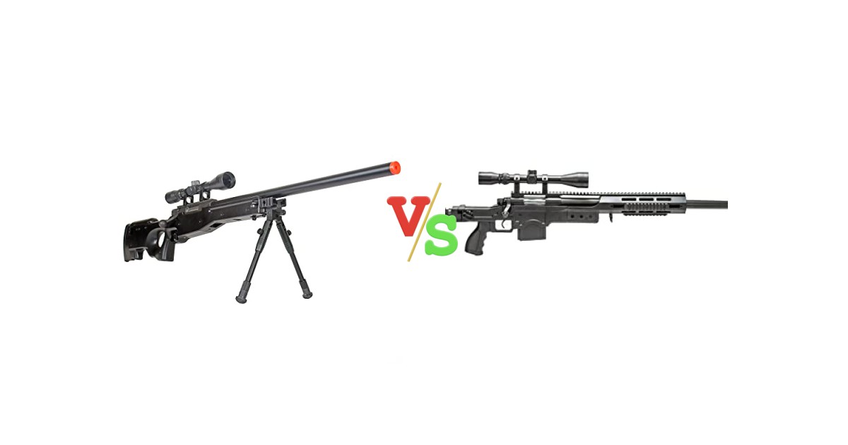 BBTac BT59 Airsoft Rifle vs Metal Bolt Airsoft Rifle